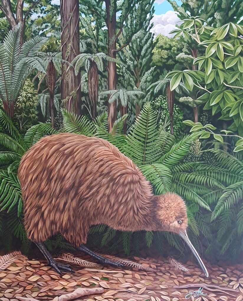 Buy Geoff Noble Kiwi Art Print | Taranaki Kiwi Trust